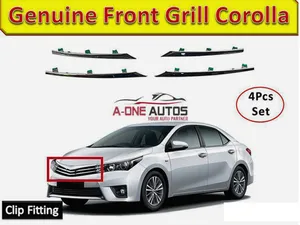 Buy Genuine Front Chrome Grill Toyota Corolla 2015 with Clips Fitting 4PCS in Pakistan PakWheels
